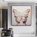 Large Texture Butterfly Painting Colorful Butterfly Texture Art ...