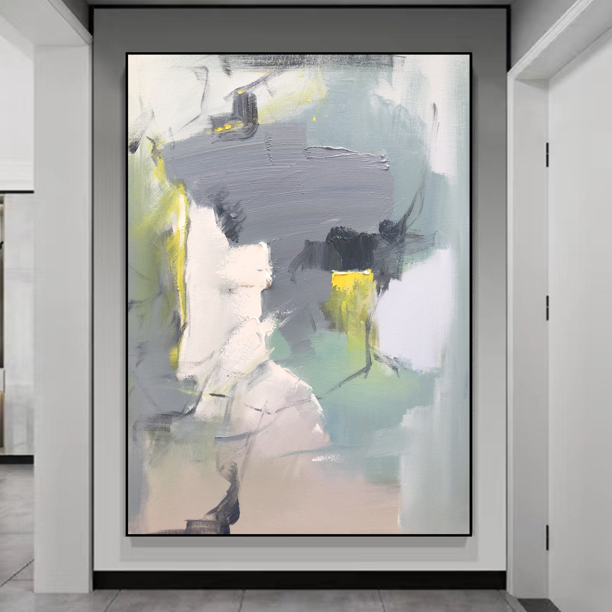 Pastel Abstract Painting Minimalist Abstract Painting Soft - Etsy