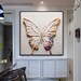 Large Texture Butterfly Painting Colorful Butterfly Texture Art ...