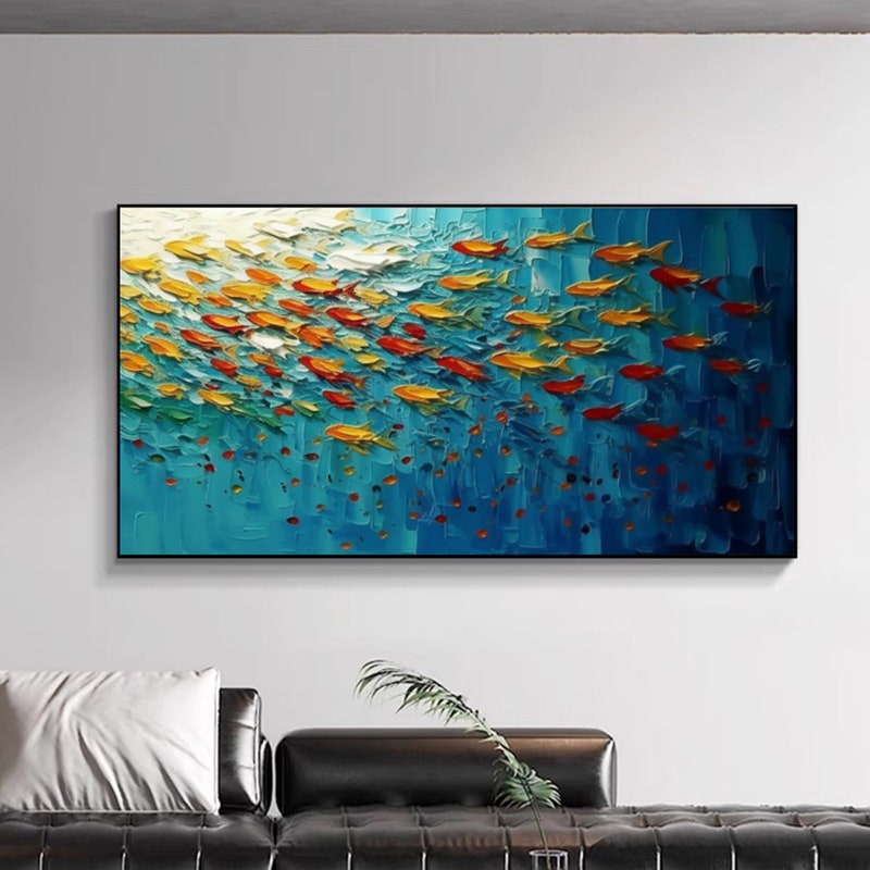 Abstract Fish Art - Etsy