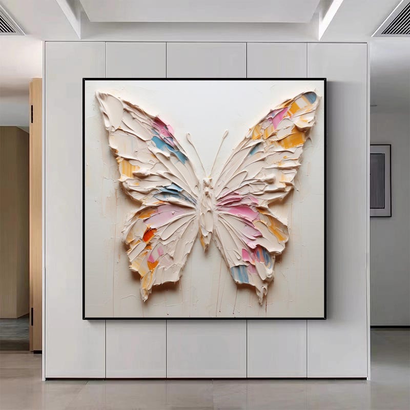Textured Art Butterfly - Etsy
