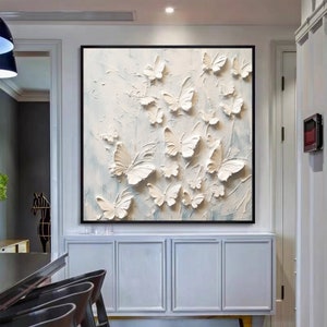 Personalized 3D Texture Butterfly Painting: Abstract Minimalist Art - Etsy