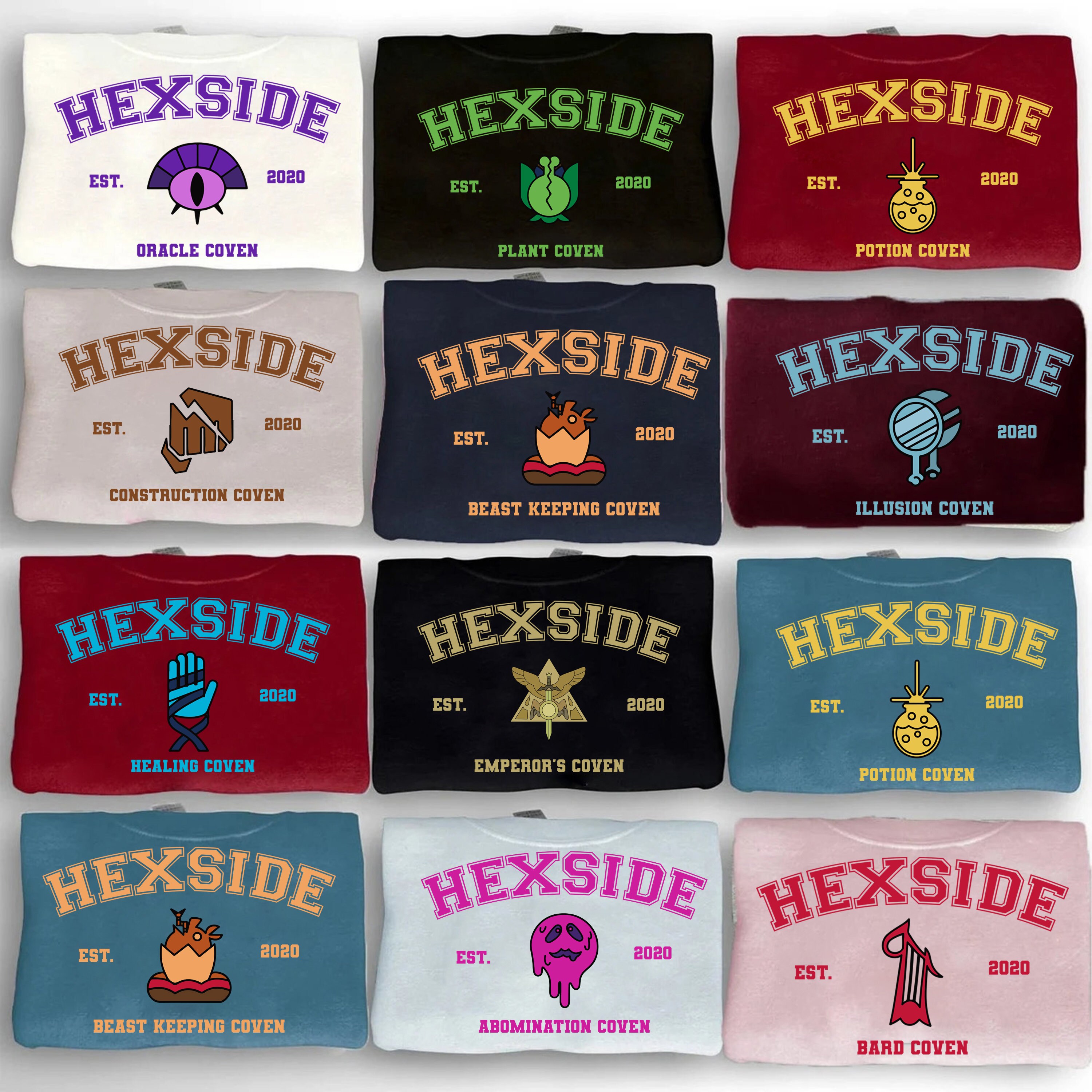 The Owl House Characters Shirt Hexside School of Magic Shirt - Etsy ...