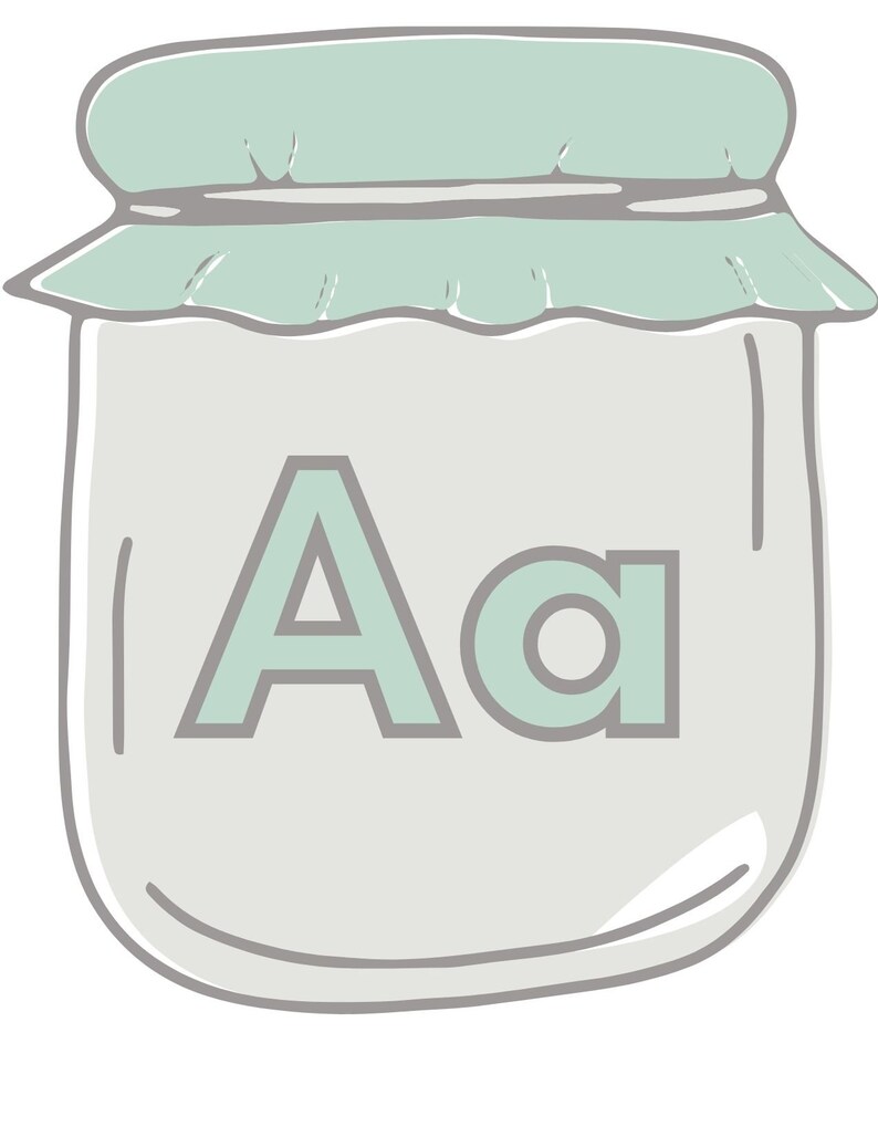 Canning Jar Alphabet - Etsy