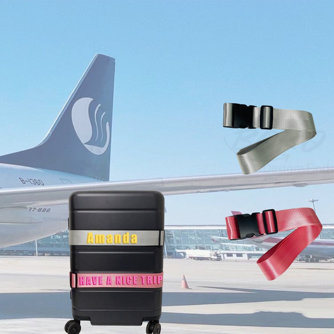 Luggage Strap With Name, Custom Printed Name Luggage Strap ...
