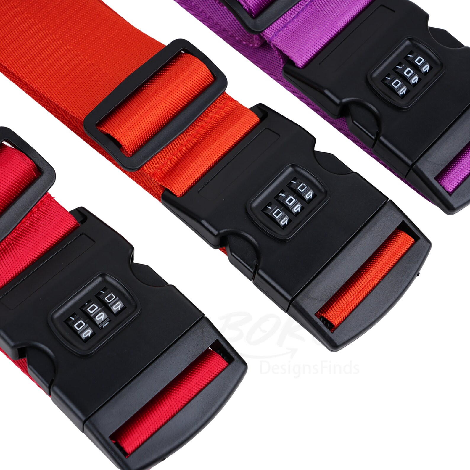 Travel Luggage Belt With Name, Personalized Name Luggage Strap, Coded ...