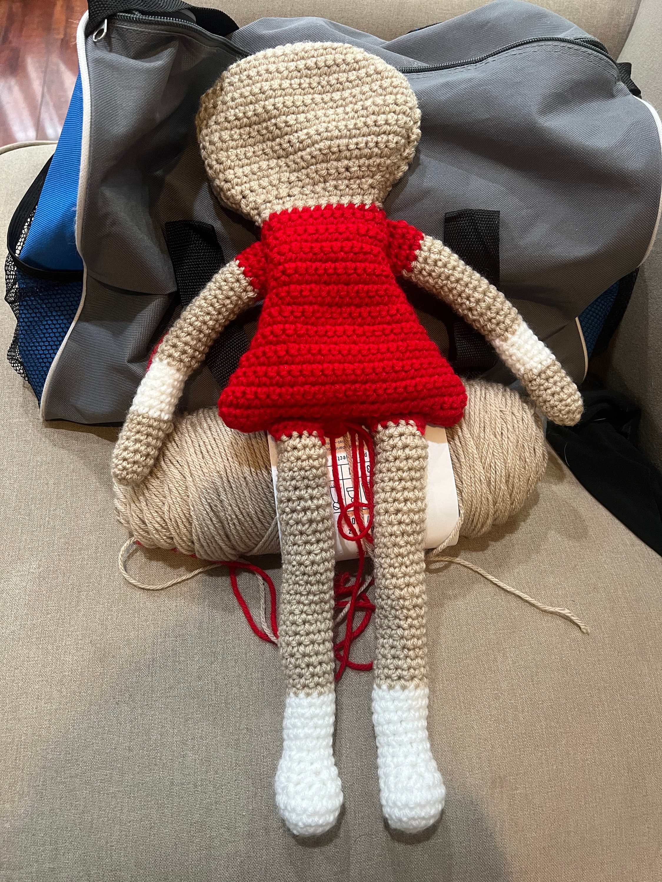 Handmade Look-alike Crochet Red White and Blue Rangerette Rettes World ...