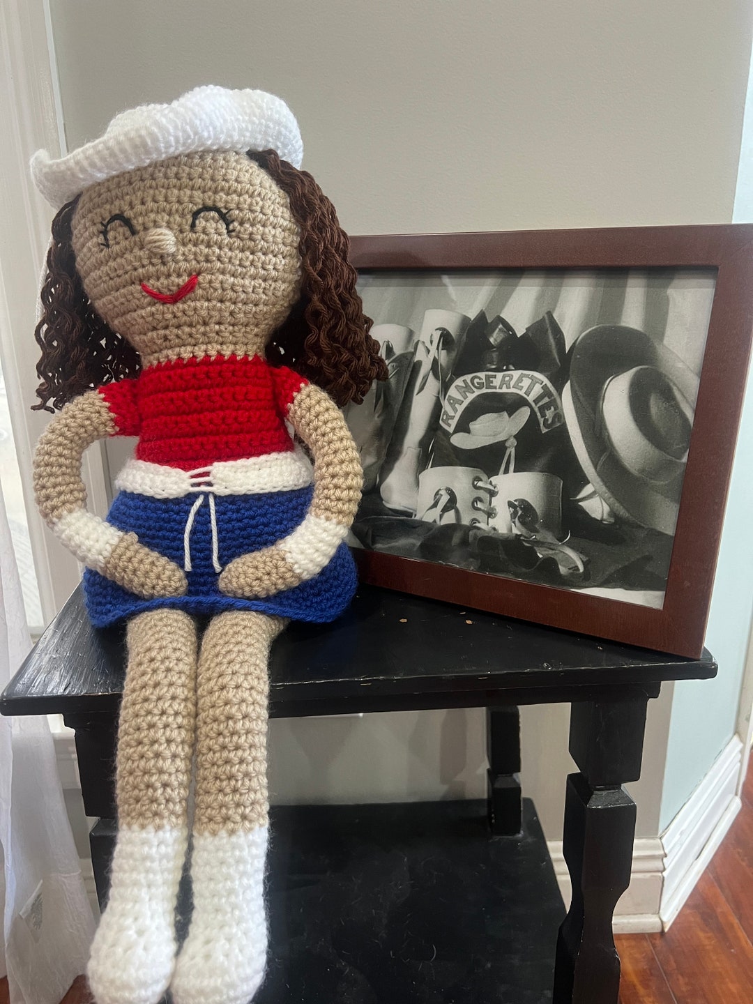 Handmade Look-alike Crochet Red White and Blue Rangerette Rettes World ...