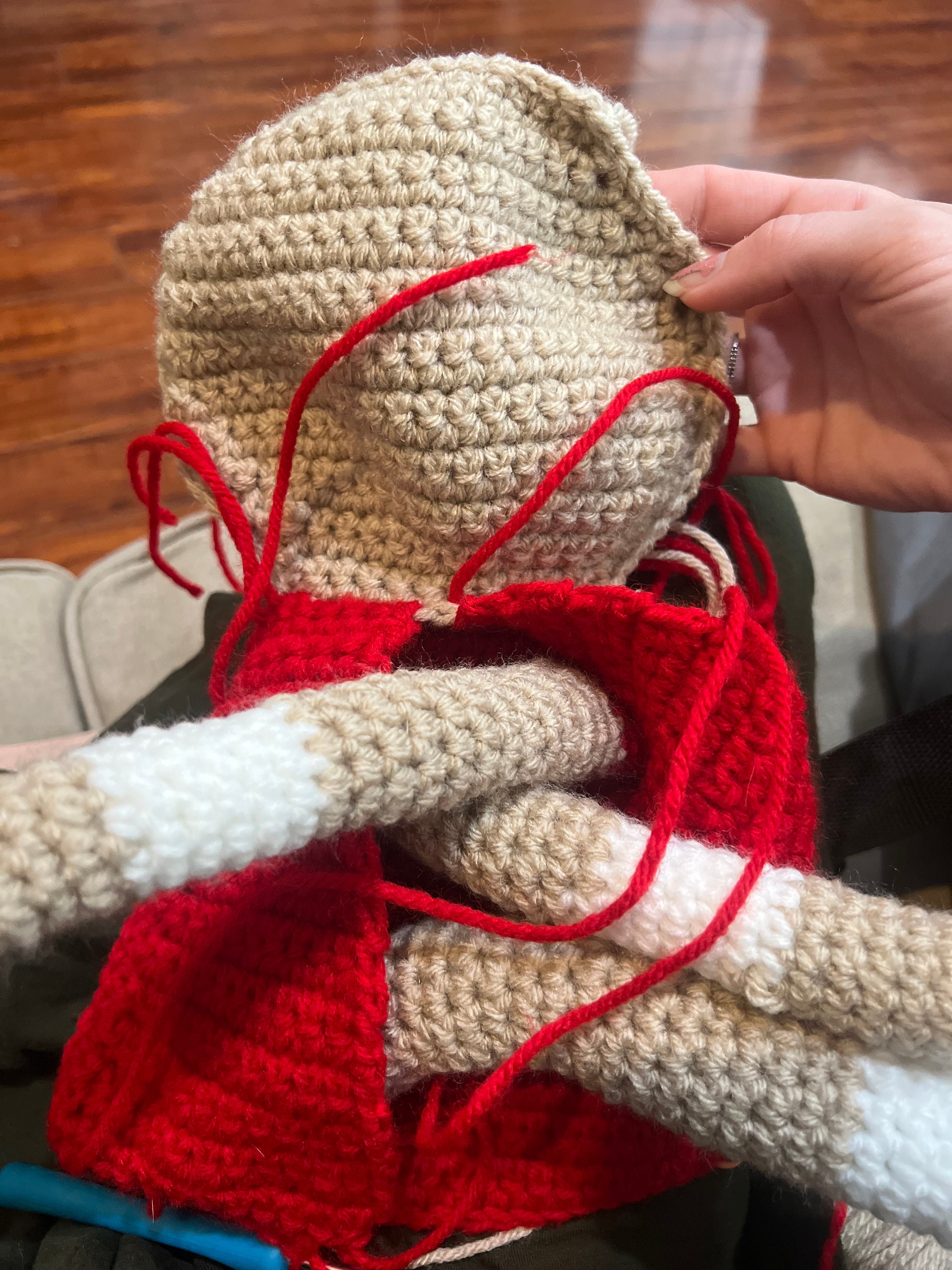 Handmade Look-alike Crochet Red White and Blue Rangerette Rettes World ...