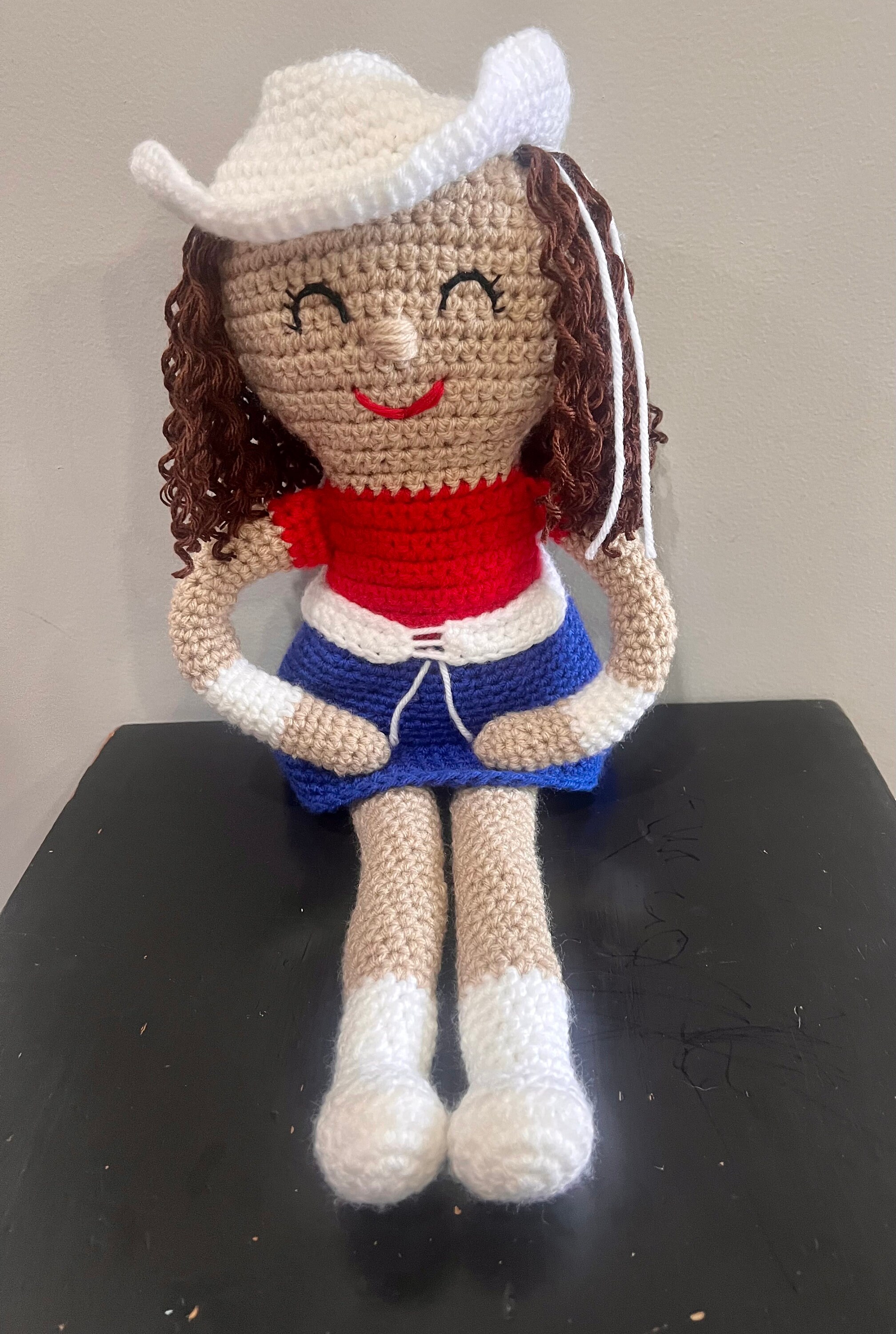 Handmade Look-alike Crochet Red White and Blue Rangerette Rettes World ...