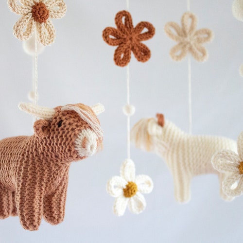 Highland Cow Baby Mobile - Etsy