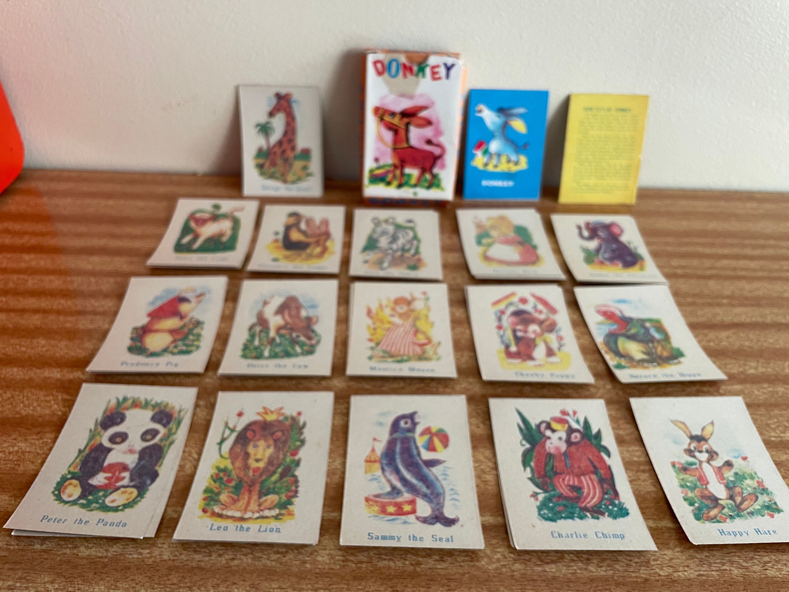 Donkey Vintage Childrens Card Game - Etsy