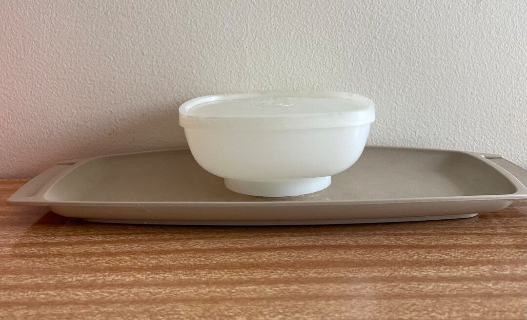 Tupperware Chip and Dip Plate Gorgeous Retro! - Etsy