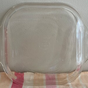 Agee Pyrex Clear Glass Square Casserole Dish With Lid - Etsy
