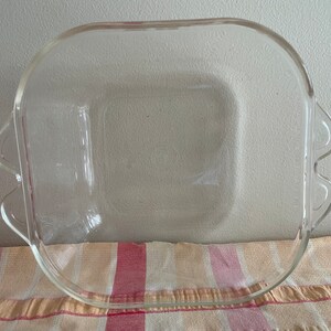 Agee Pyrex Clear Glass Square Casserole Dish With Lid - Etsy