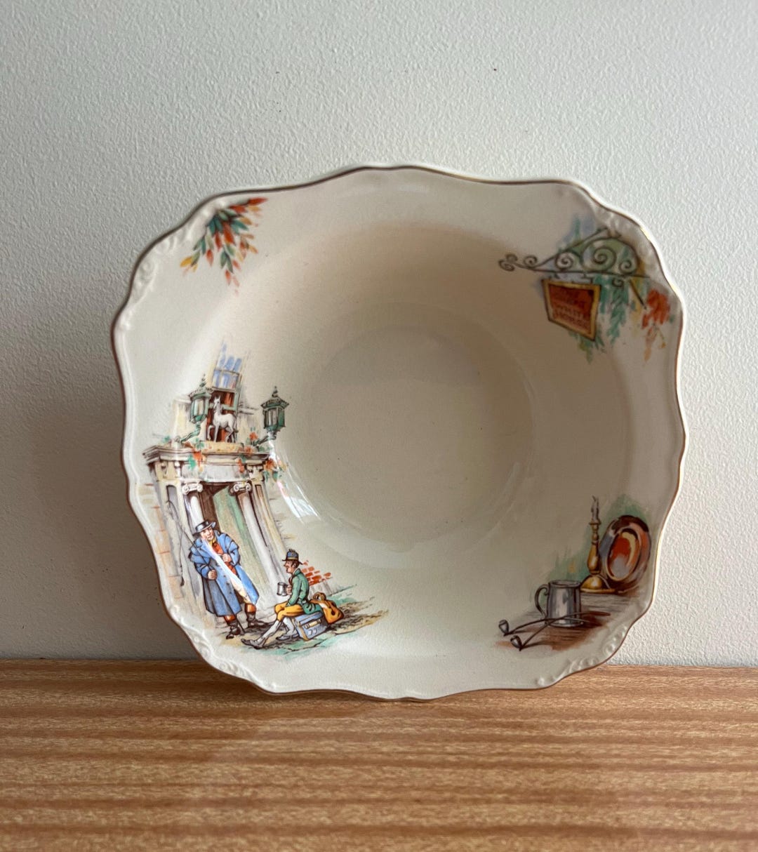 J & G Meakin the Great White Horse Pattern Serving Bowl - Etsy