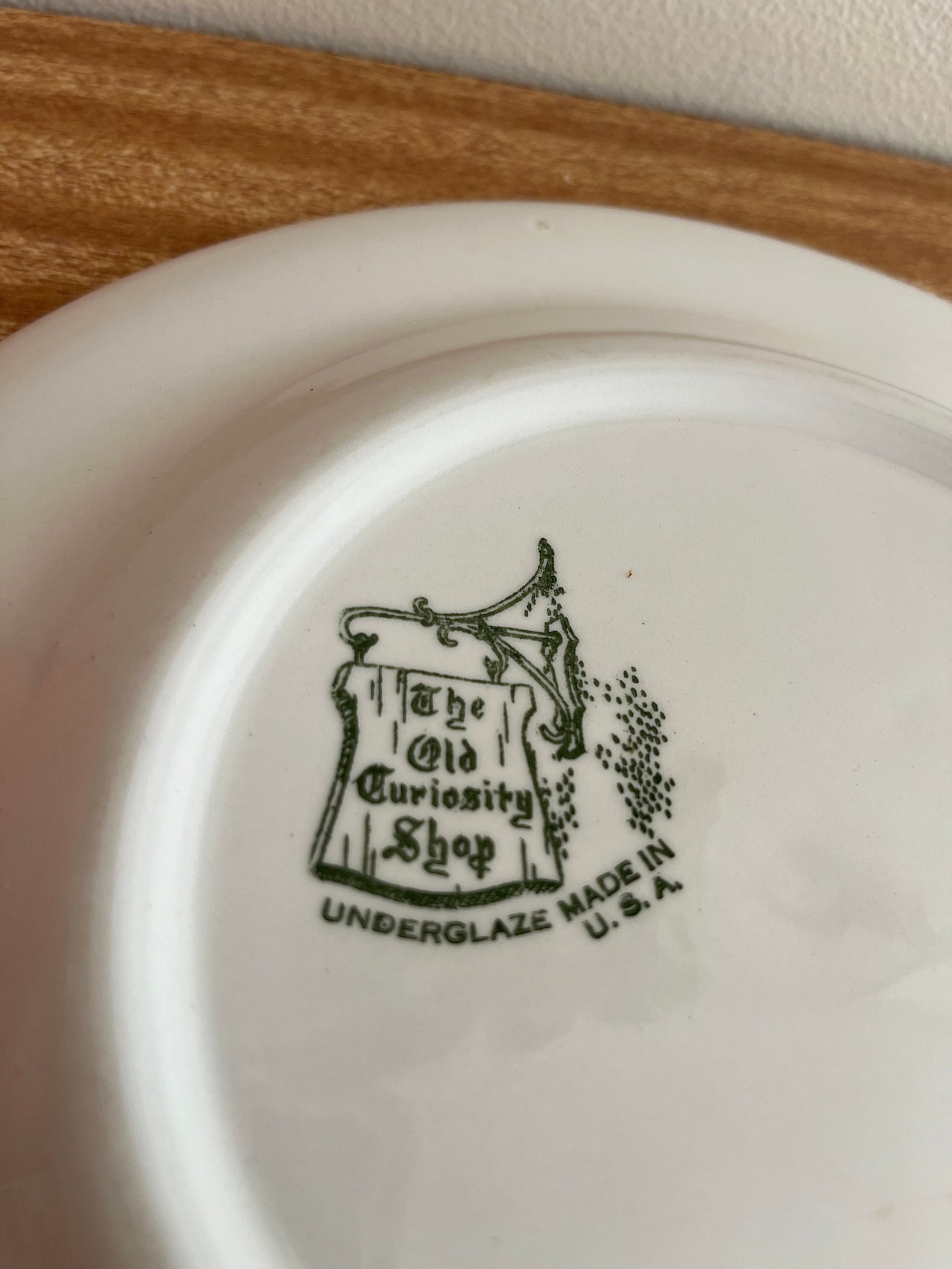 1950s Old Curiosity Shop Plate by Vintage Royal China USA - Etsy