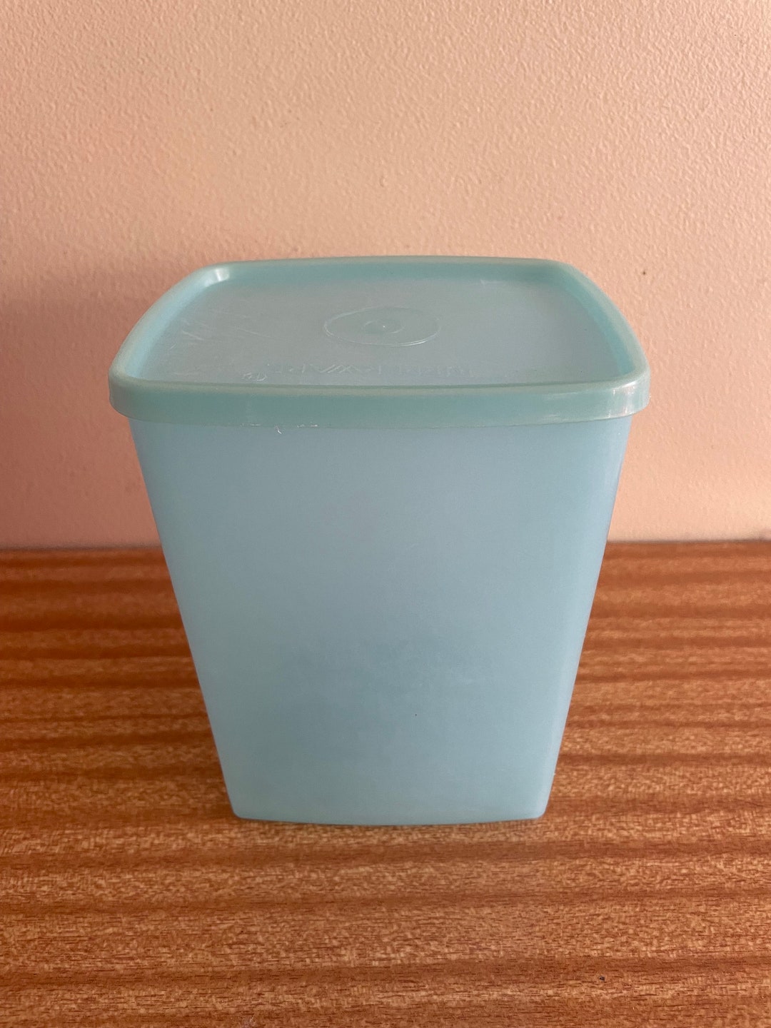 Early Tupperware Pale Pastel Blue Rectangular Storage Container With ...
