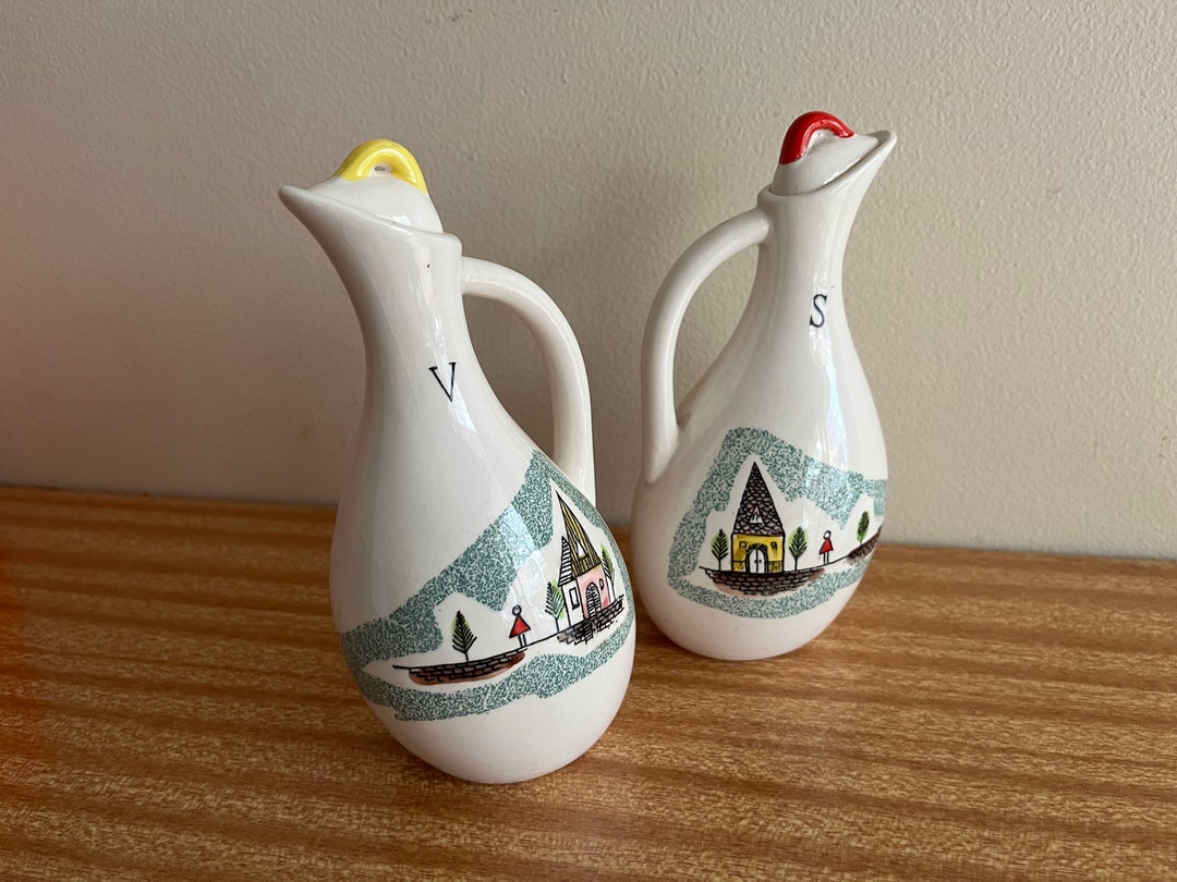 Retro 60s Condiment Set - Sauce and Vinegar - Japan - Etsy Australia
