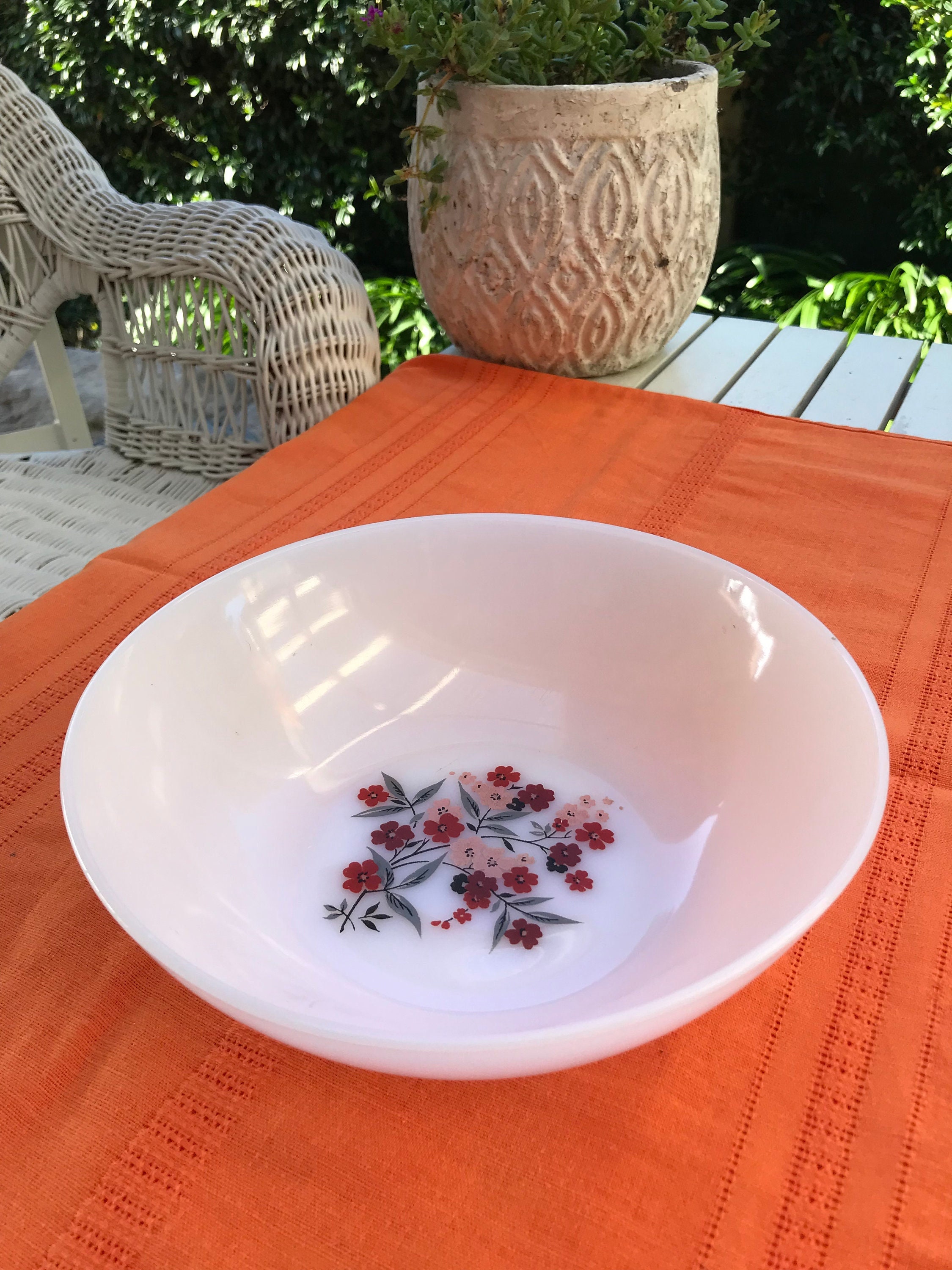 Vintage FIRE KING Bowl PRIMROSE Pattern 1960s - Etsy