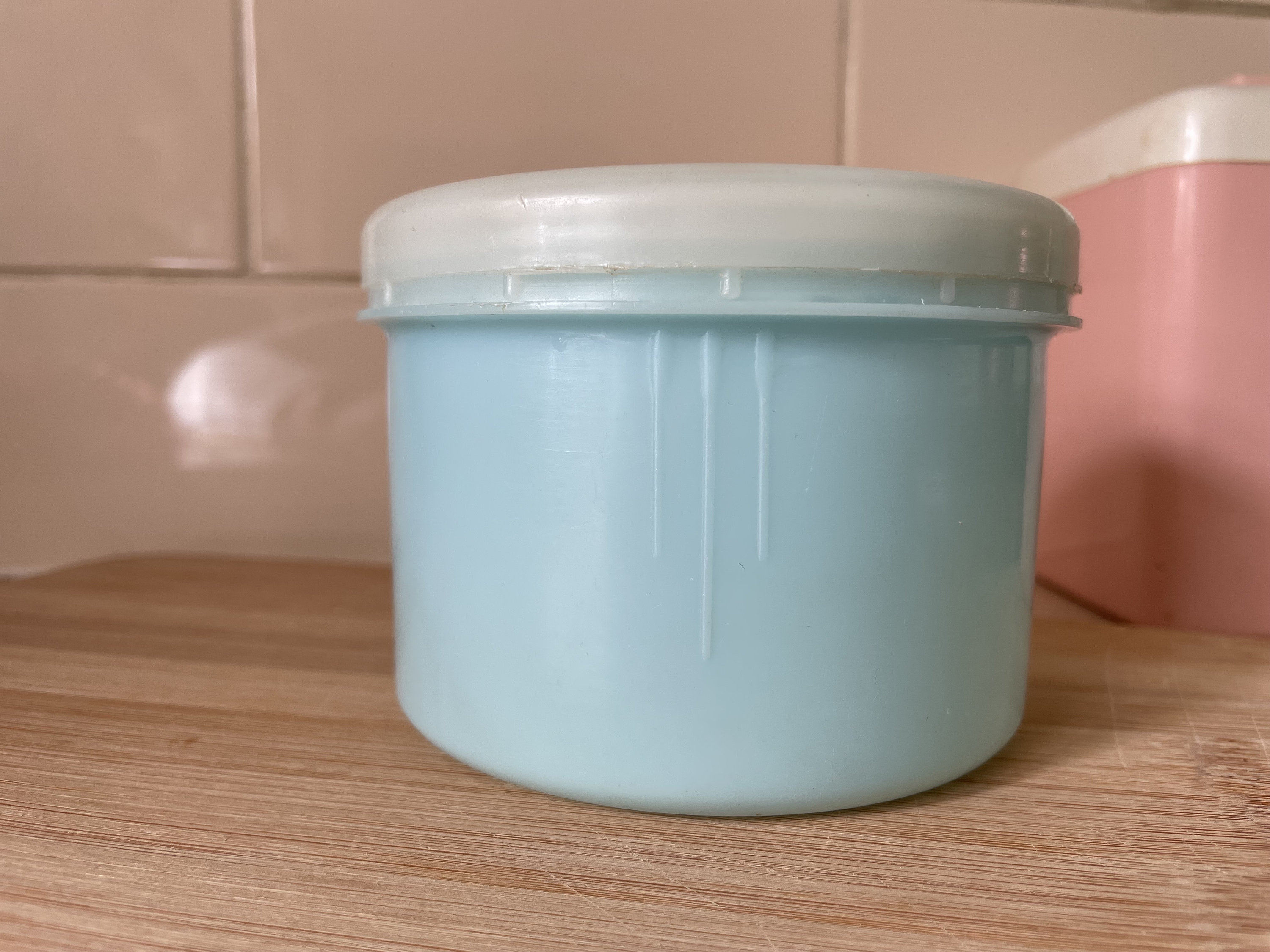 Retro Baby Blue Plastic Kitchen Canister - Etsy