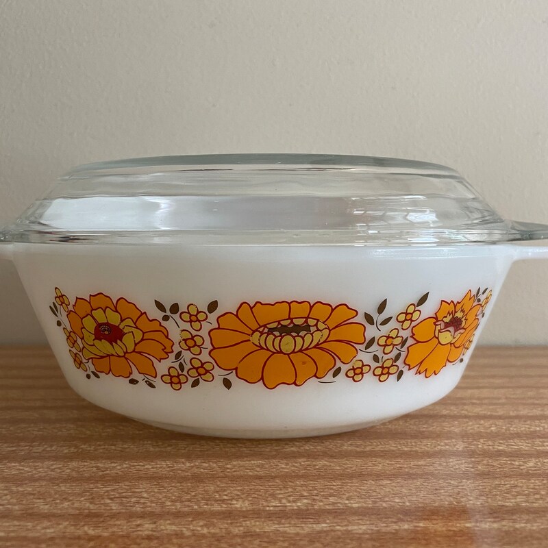 Pyrex Sunflower - Etsy