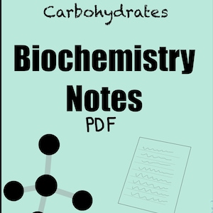 Basic Biochemistry Notes on Carbohydrates (chapter 10) - Etsy