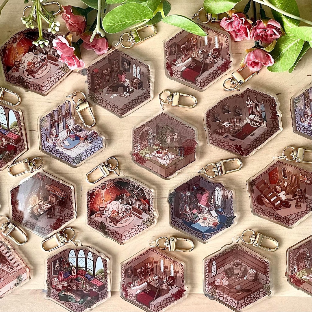 Dragon Age Inquisition Companion Room Acrylic Keychain — Hand-drawn ...