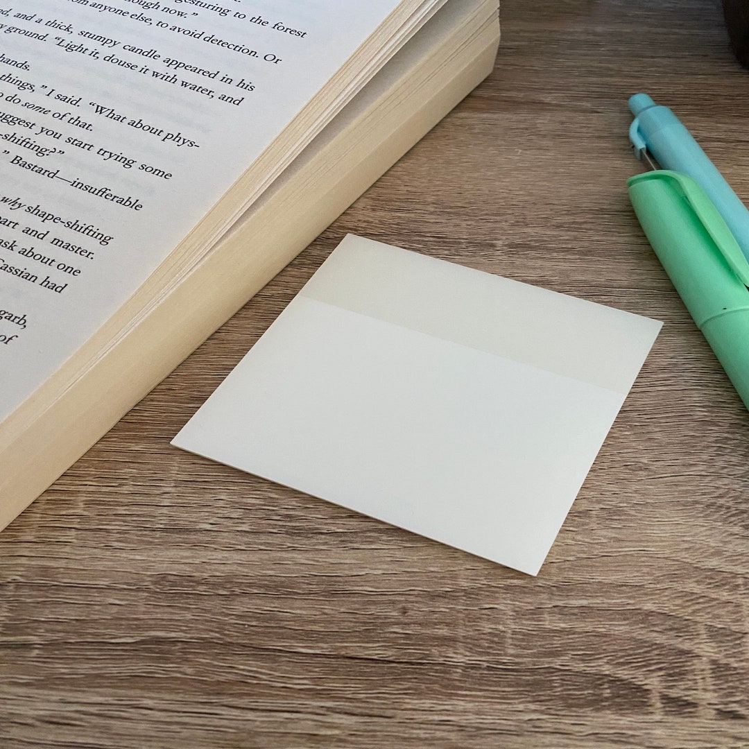 Transparent Sticky Notes for Book Annotating - Etsy