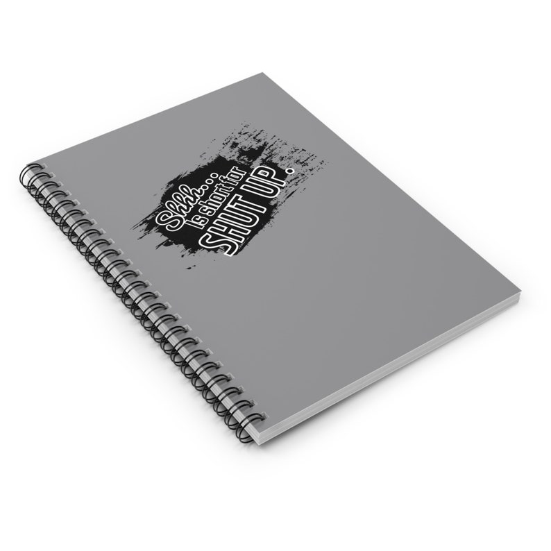 Grey Short for Spiral Notebook Ruled Line - Etsy