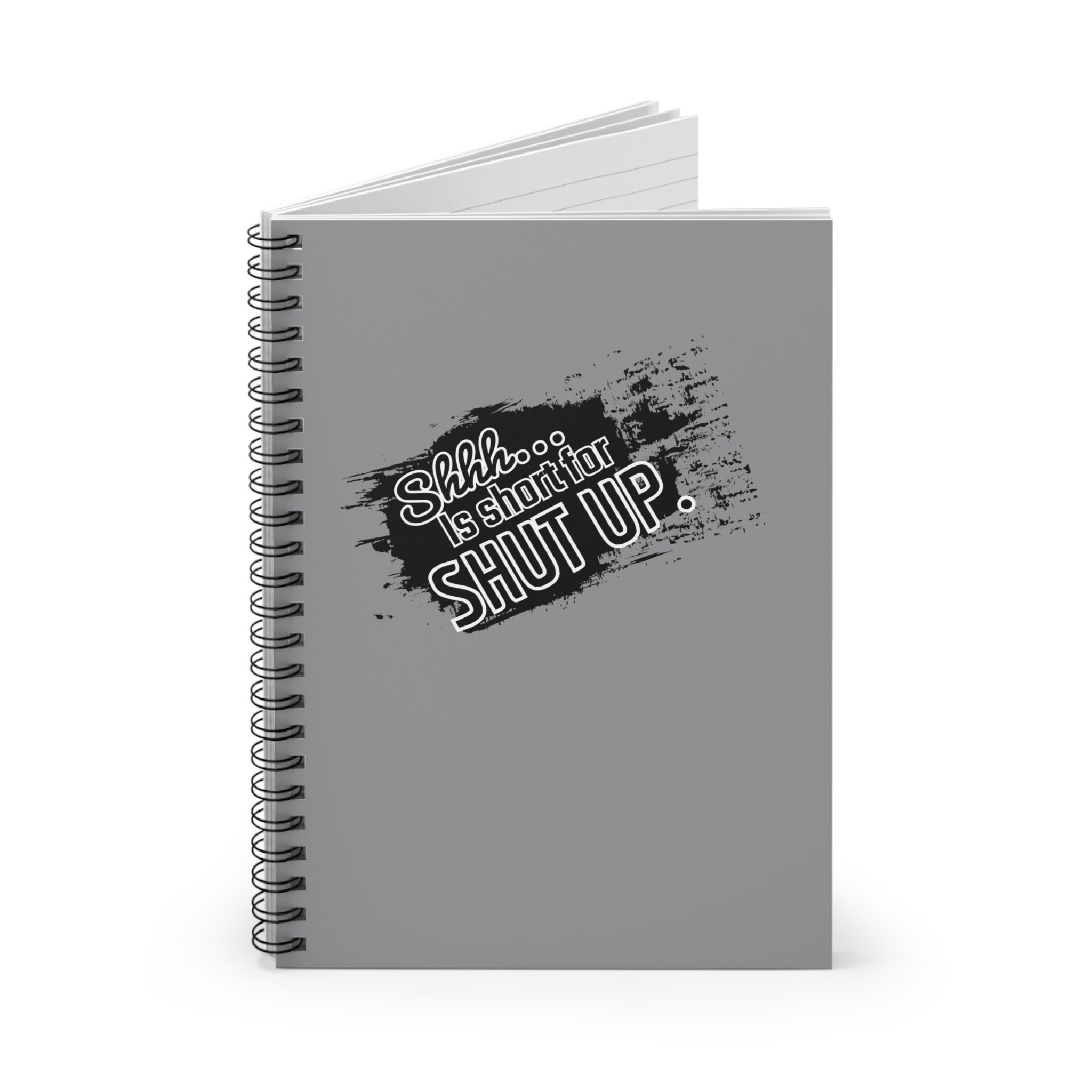 Grey Short for Spiral Notebook Ruled Line - Etsy