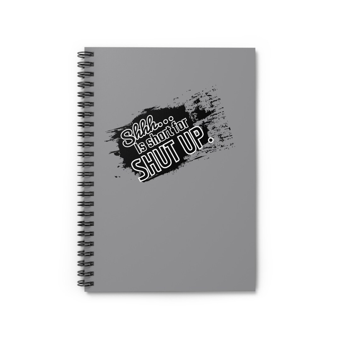 Grey Short for Spiral Notebook Ruled Line - Etsy