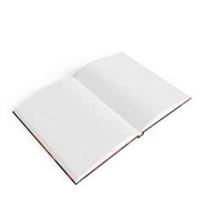 Red Floral Hard Backed Journal - Etsy