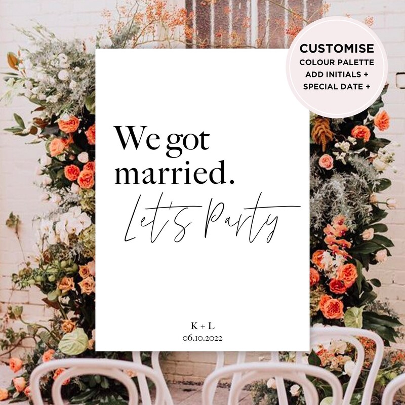 We Got Married - Etsy