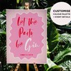 Let the Party Be Gin Welcome Sign Wedding Sign Hens Party Signage ...