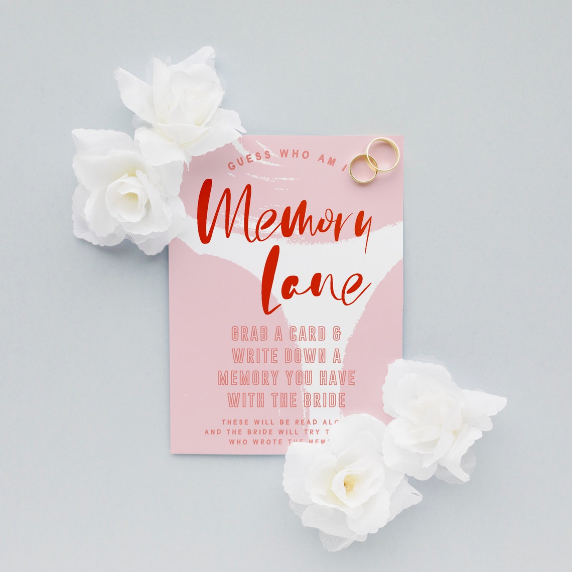 Pink Memory Lane Sign | Who Am I Game | Event Signage | Hens Sign ...