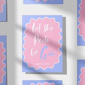 Let the Party Be Gin Welcome Sign Wedding Sign Hens Party Signage ...