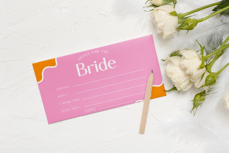 Advice for the Bride | Hen's Party Cards | Bridal Shower Cards | Event ...