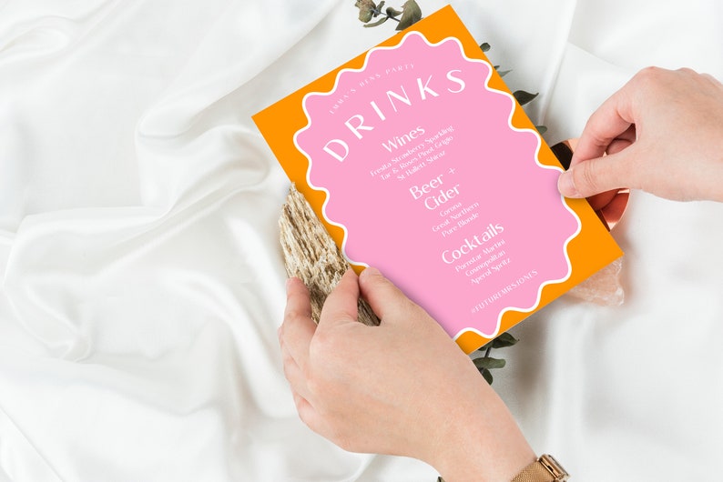 Hen's Party Drink Menu Template Camp Drink Menu's Printable ...