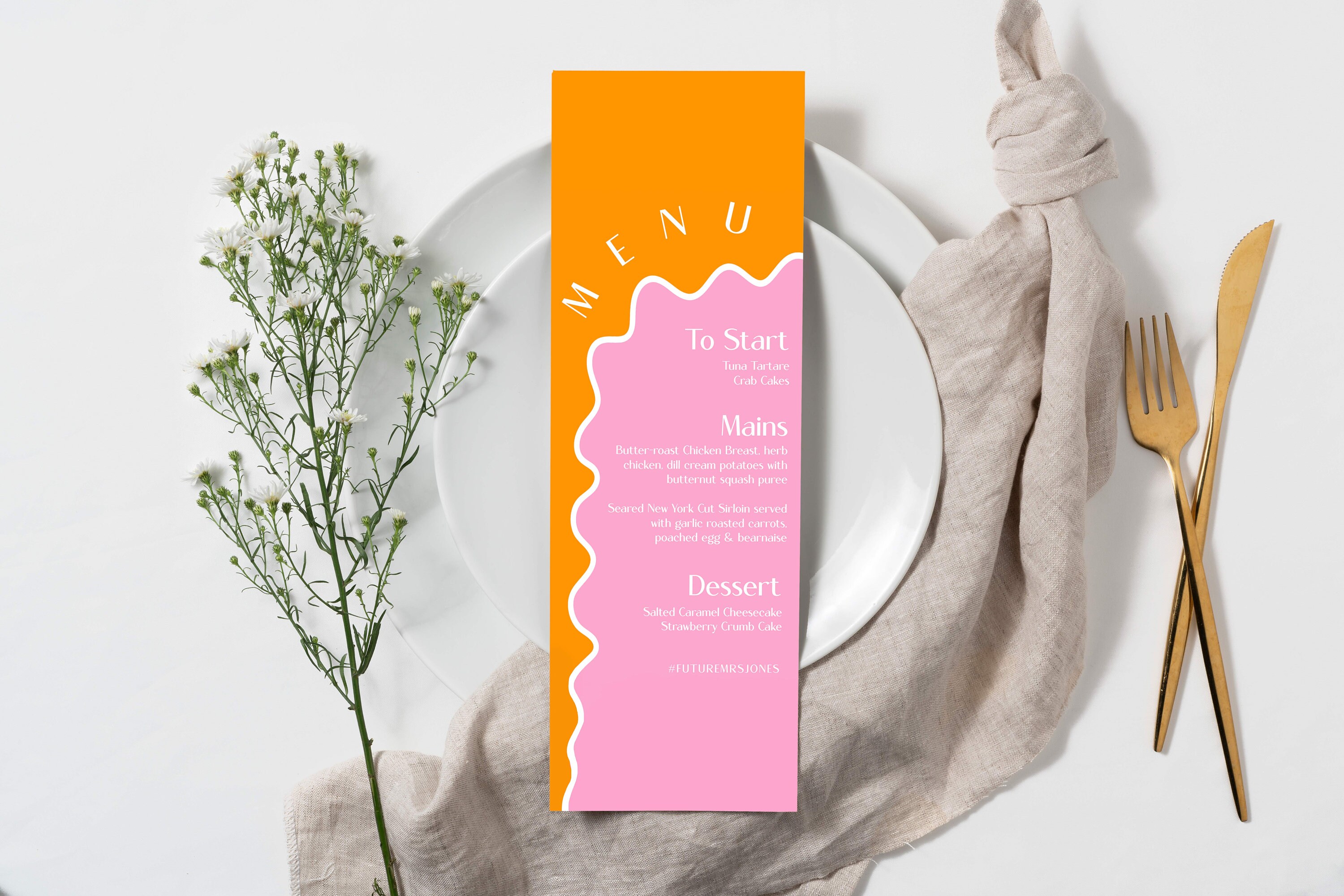 Hen's Party Menu Template | Camp Menu's | Printable Bachelorette Menu ...