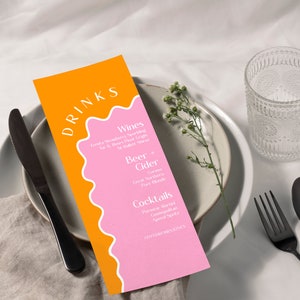 Hen's Party Drink Menu Template Camp Drink Menu's Printable ...