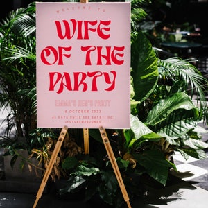 Customise - Hen's Party Welcome Sign | Wedding Sign | Hens Party ...