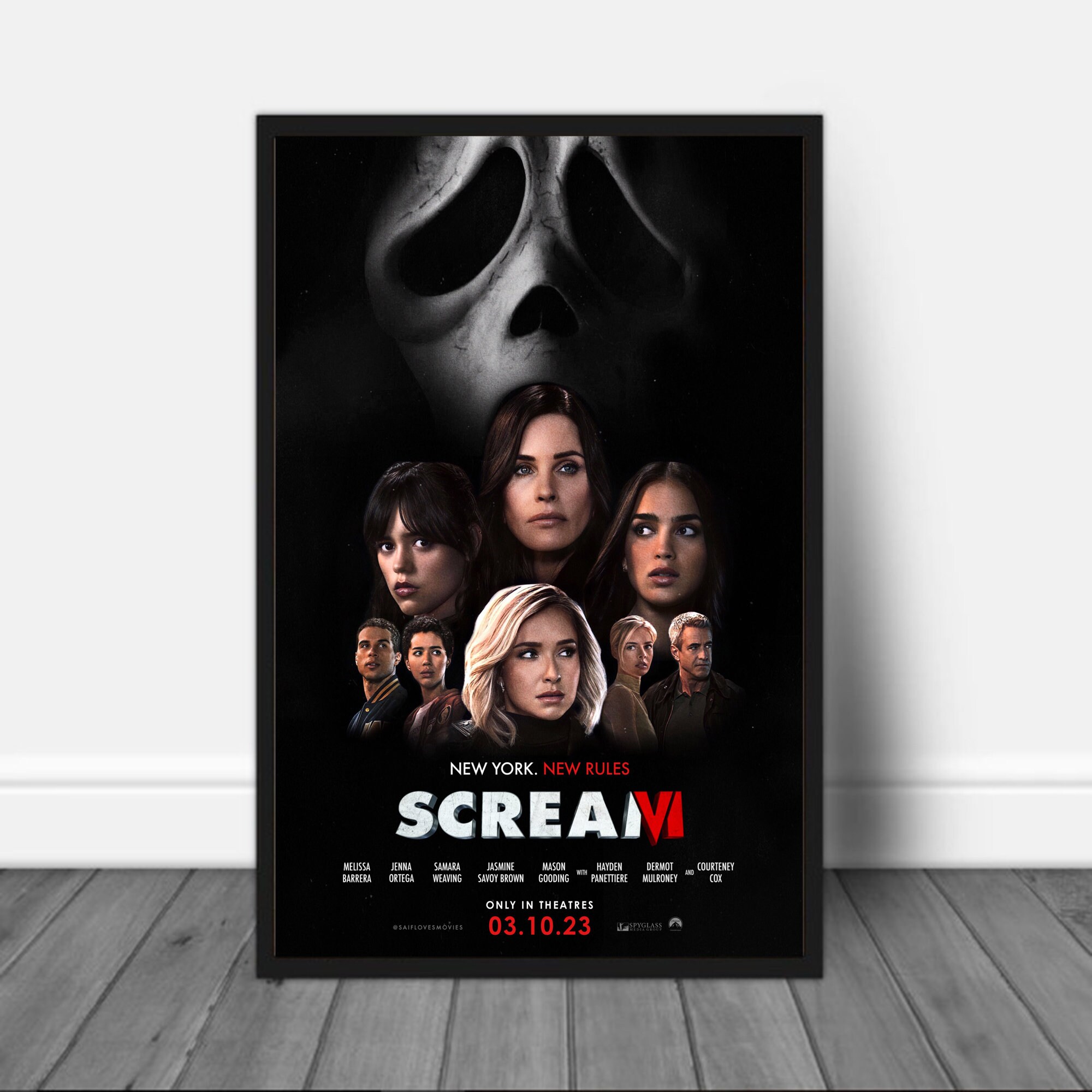 Scream Horrer Movie Poster, Scream 2023 Movie Poster