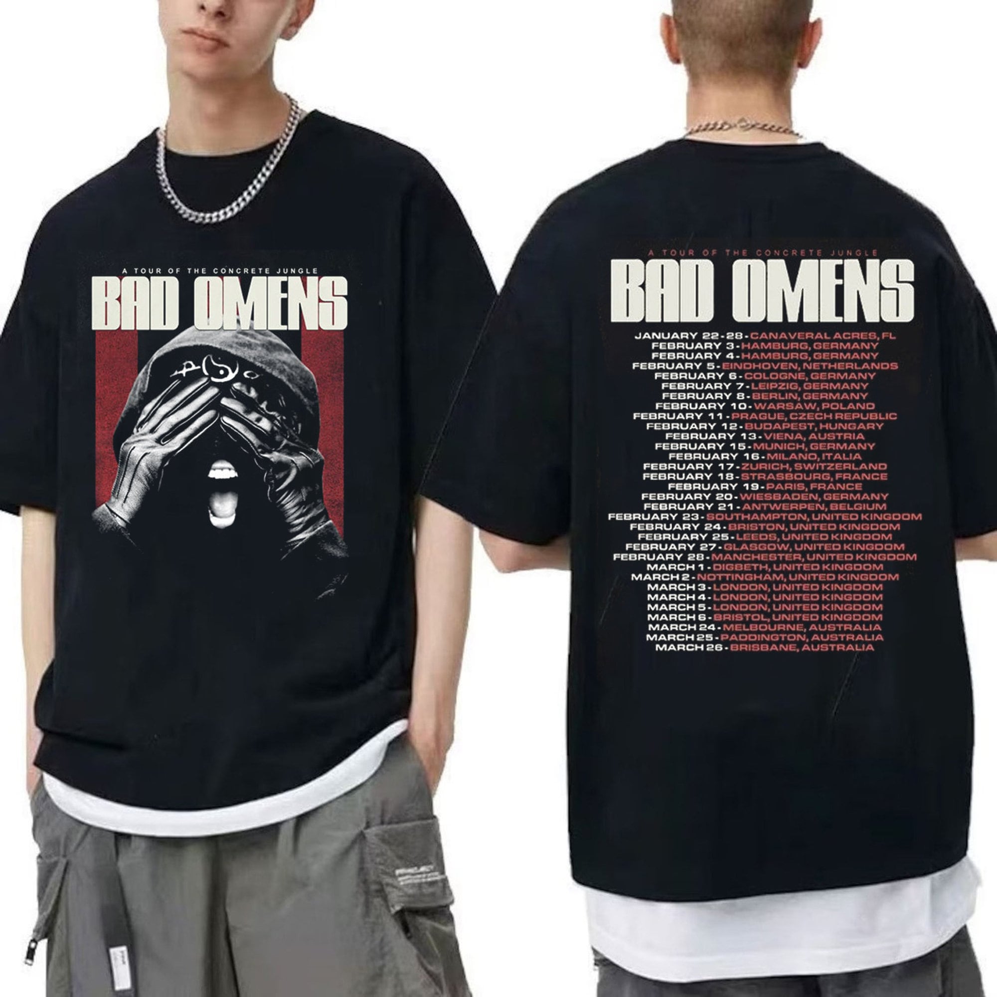 Trendy Bad Omens A Tour Of The Concrete Jungle Tour 2023 Designs 2023 | Shop On Printerval