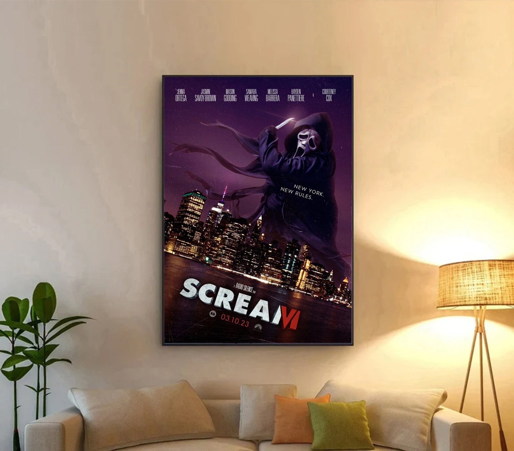 Scream Horrer Movie Poster, Scream 2023 Movie Poster