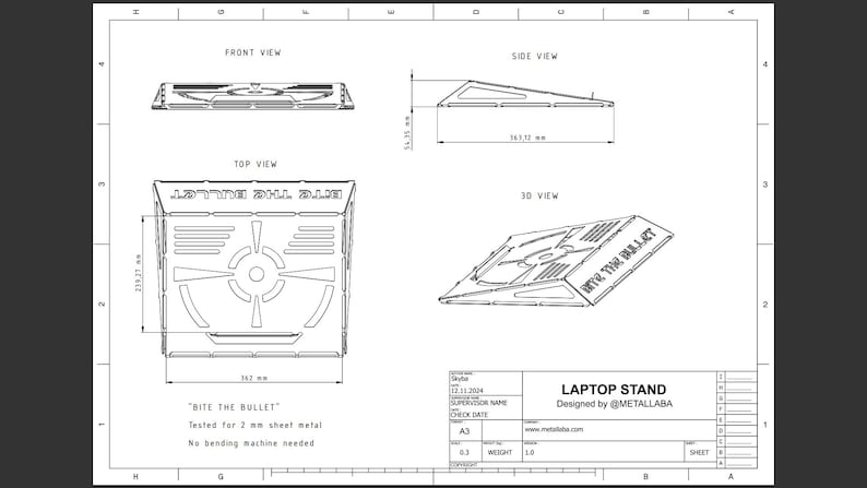 Plasma Laser Cut Laptop Stands & Sign Designs – DXF Files, Project DXF ...