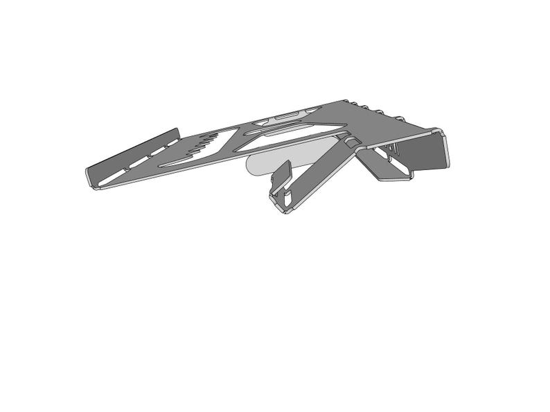 Laptop Stand With Sign, Diy Sheet Metal Laptop Stand Dxf Files ...