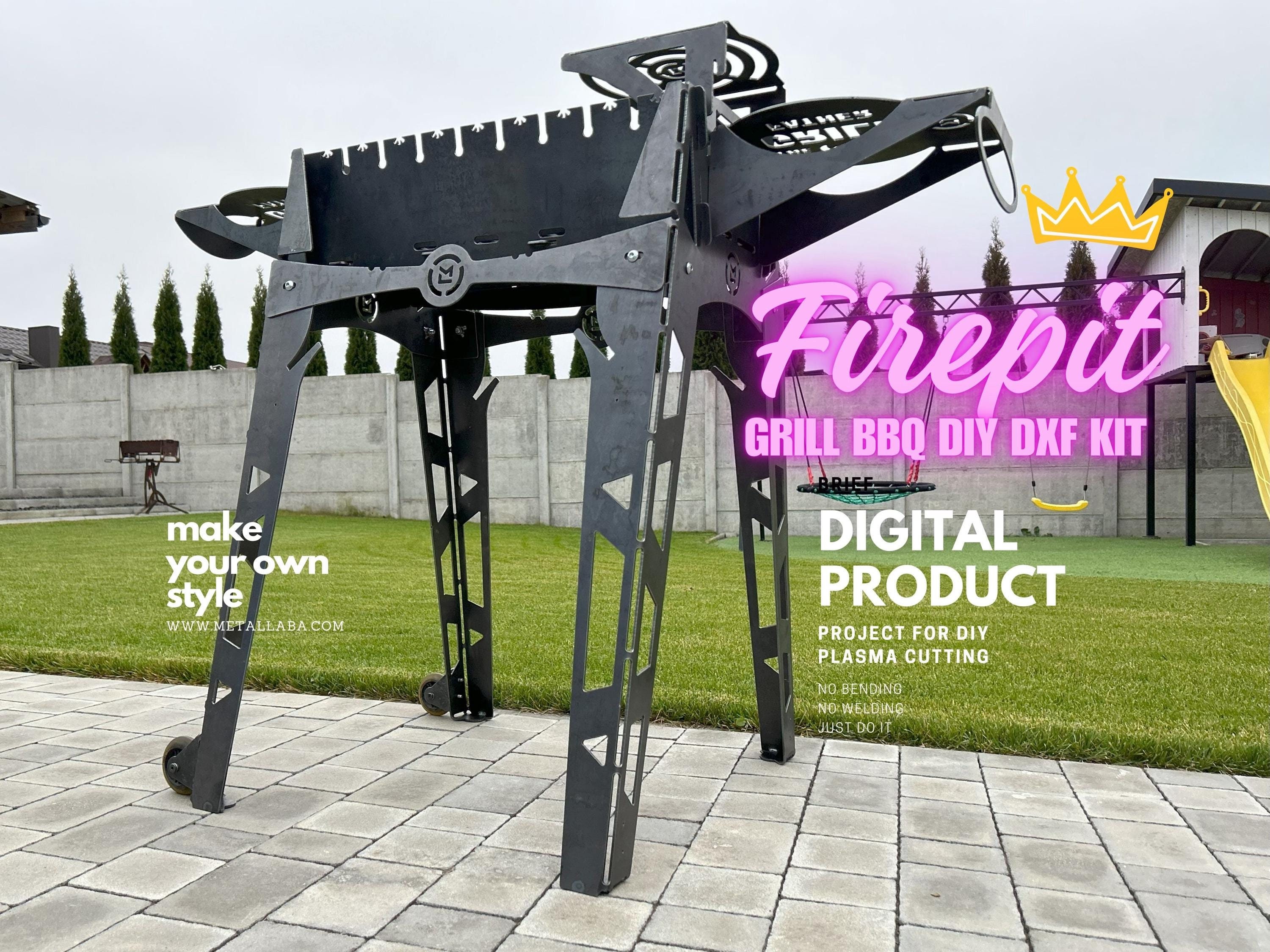 Fire Pit Dxf Files, Grill Stand, Diy Fire Pit Really TESTED, BBQ Dxf ...