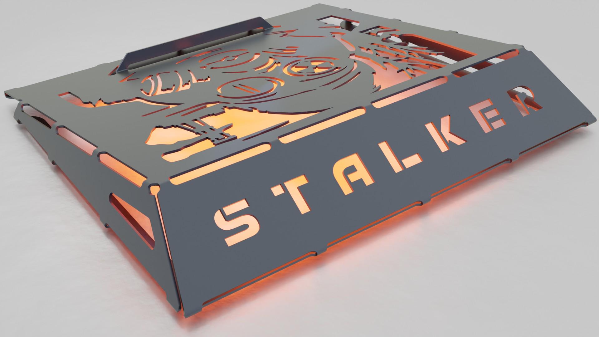 Laptop Stand STALKER, Diy Gift, Diy Sheet Metal Laptop Stand Dxf Files ...