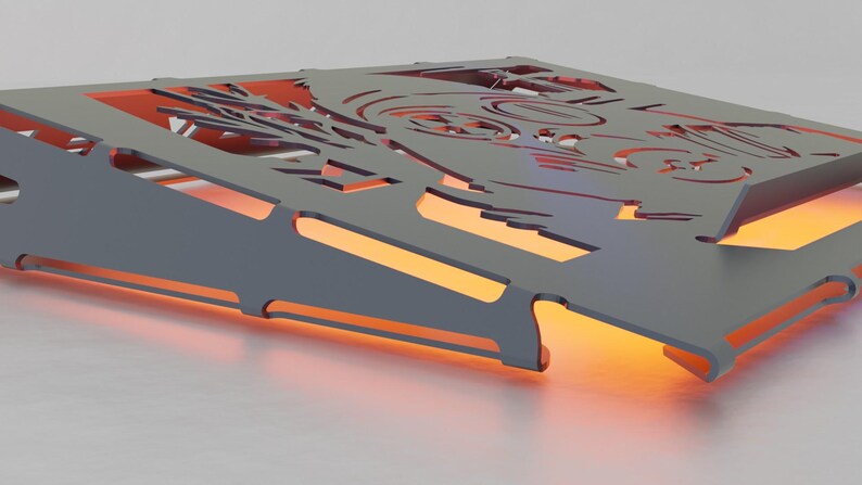 Laptop Stand STALKER, Diy Gift, Diy Sheet Metal Laptop Stand Dxf Files ...
